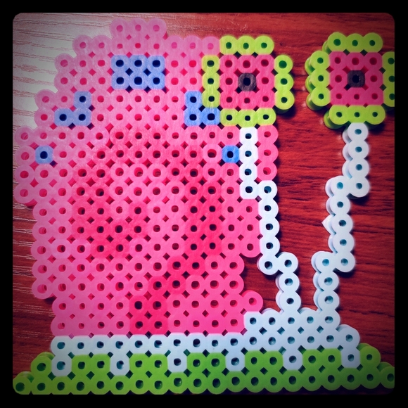 Hand Crafted | Toys | Gary The Snail Spongebob Perler Art | Poshmark